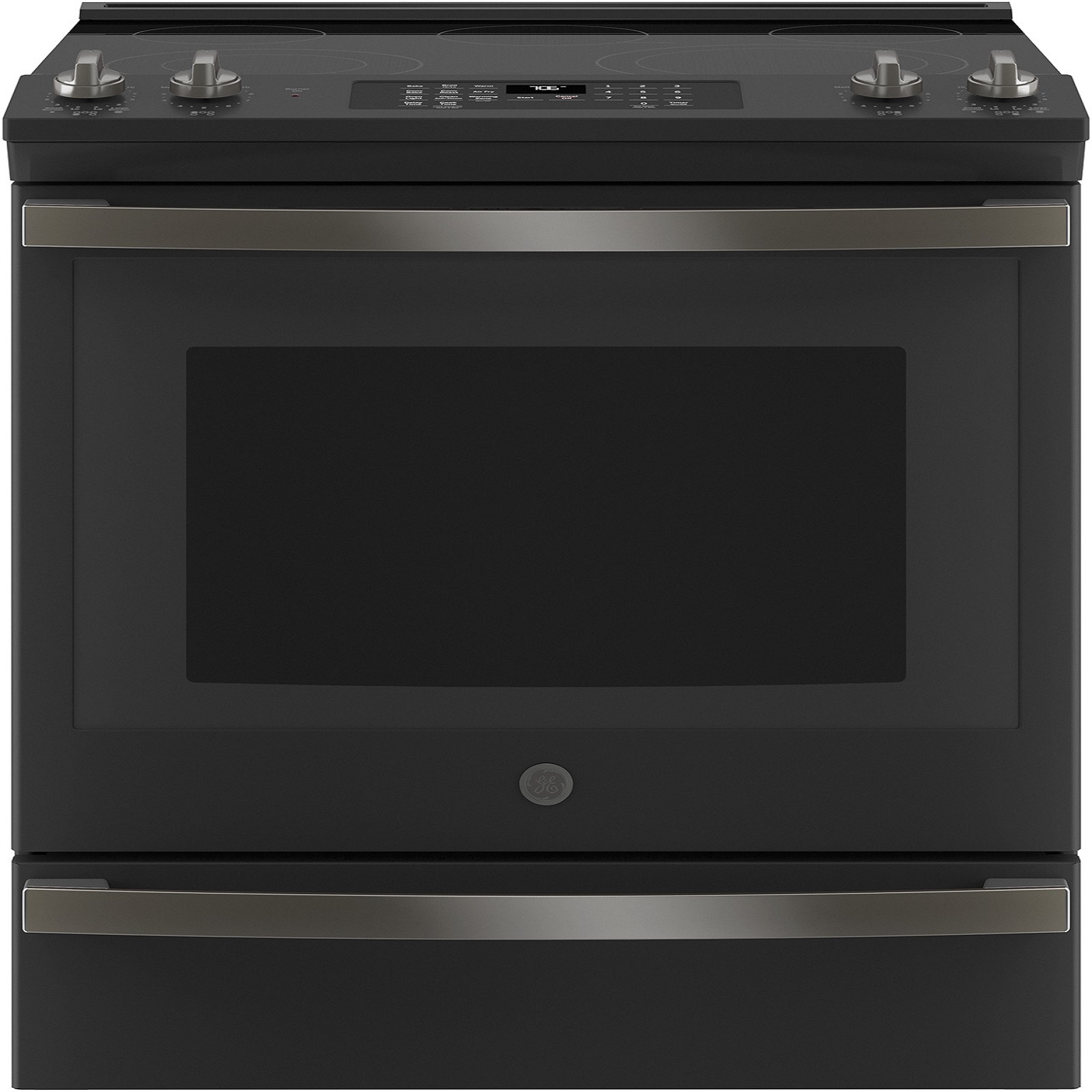 GE Appliances JS760FPDS 30" 5.3 cu.ft. Black Slate Slide-In Electric ...