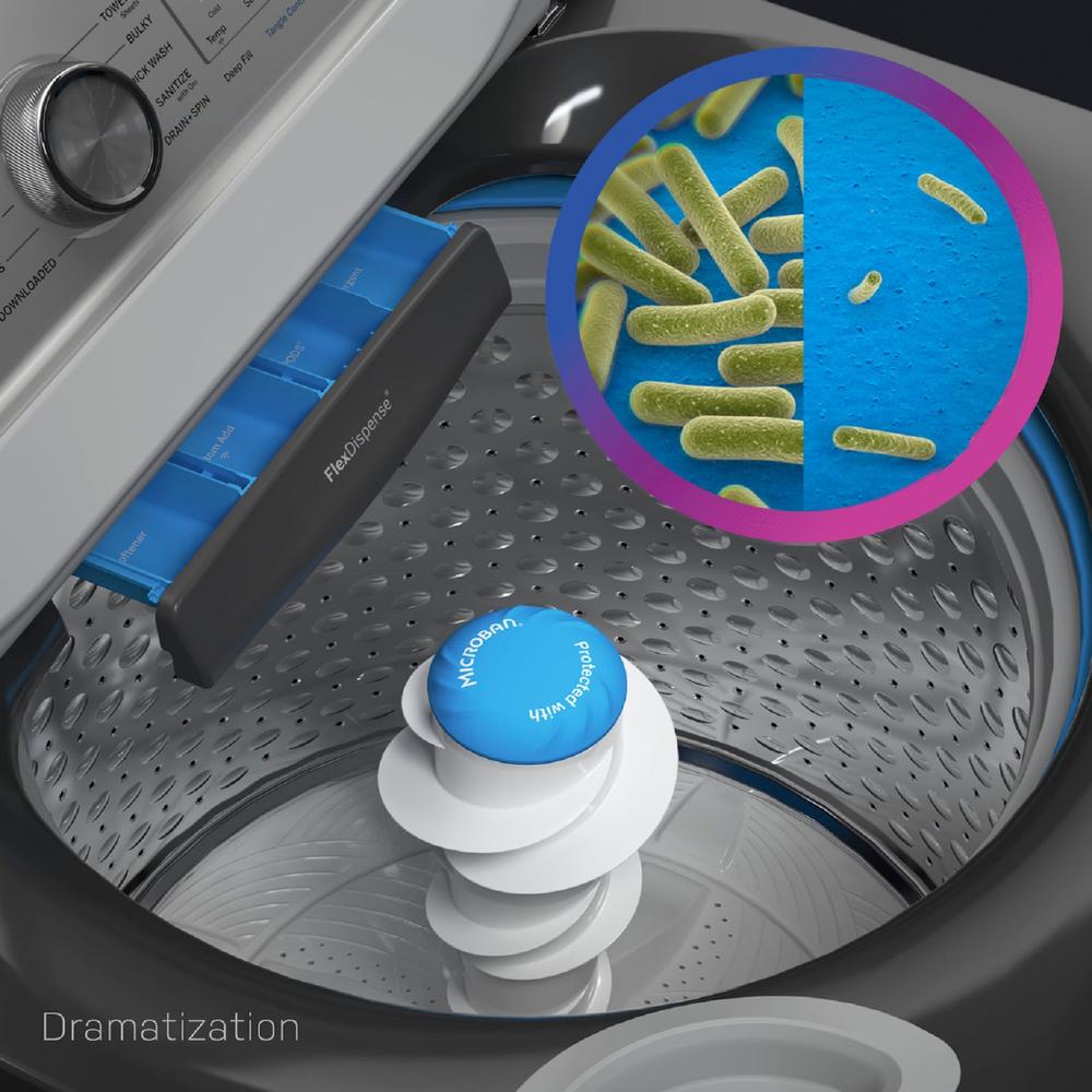 GE Appliances PTW705BSTWS GE Profile 5.3 cu. ft. Capacity Washer with ...