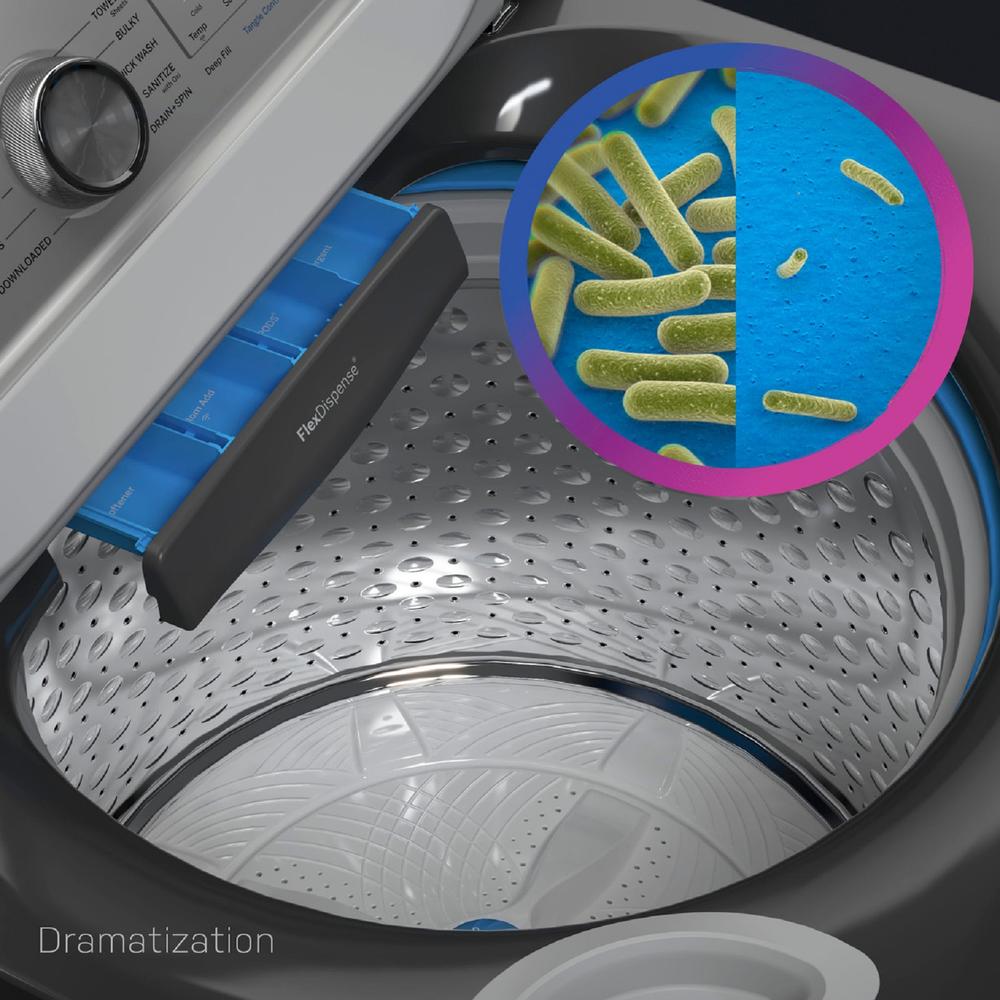 GE Appliances PTW700BSTWS GE Profile 5.4 cu. ft. Capacity Washer with ...