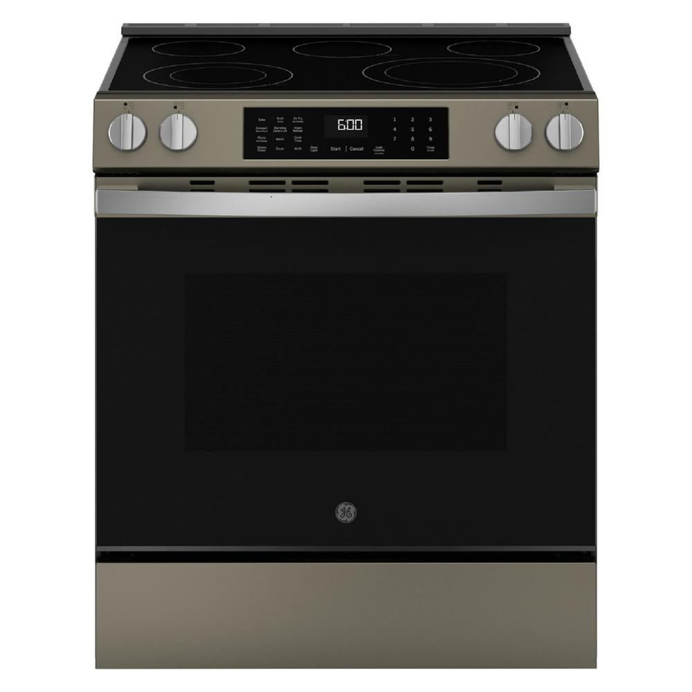 GE Appliances GRS600AVES 30" Slide-In Electric Convection Range with No ...