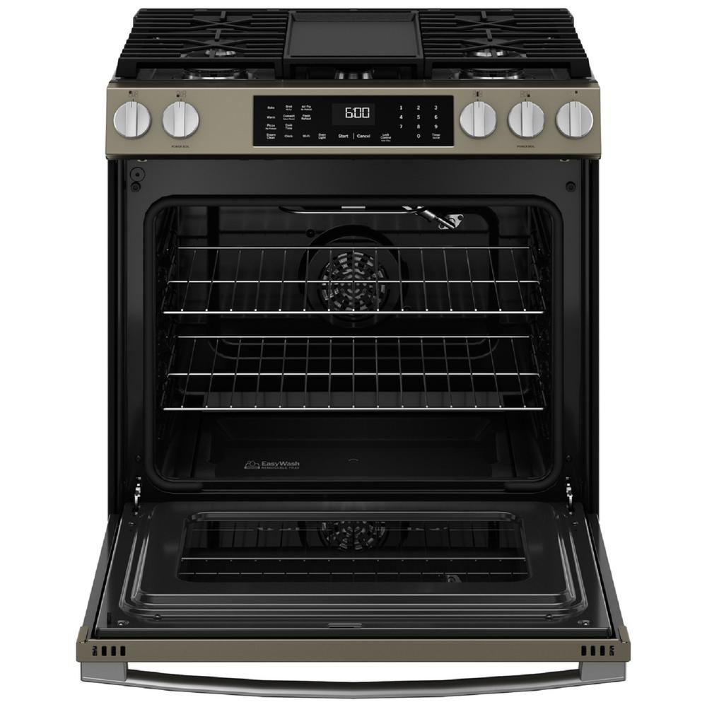 GE Appliances GGS600AVES 30" Slide-In Front-Control Convection Gas ...