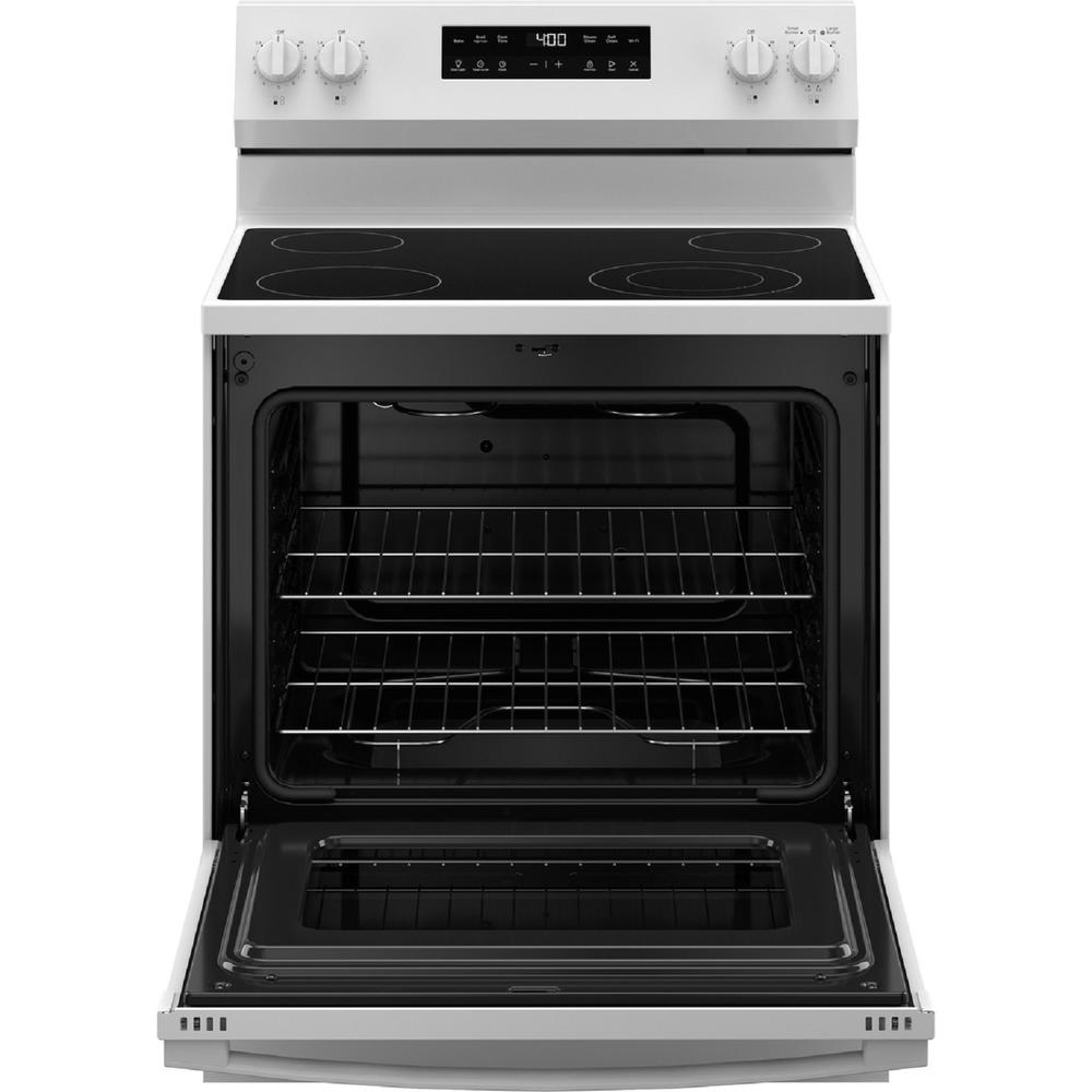 GE Appliances GRF400PVWW 30" Free-Standing Electric Range - White on White