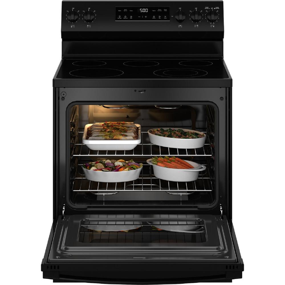GE Appliances GRF500PVBB 30" Free-Standing Electric Range - Black