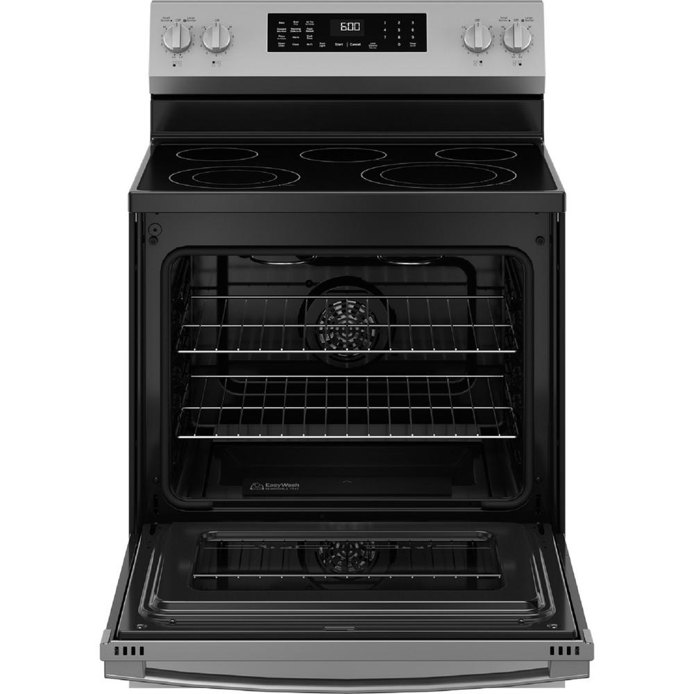 GE Appliances GRF600AVSS 30" Free-Standing Electric Convection Range ...