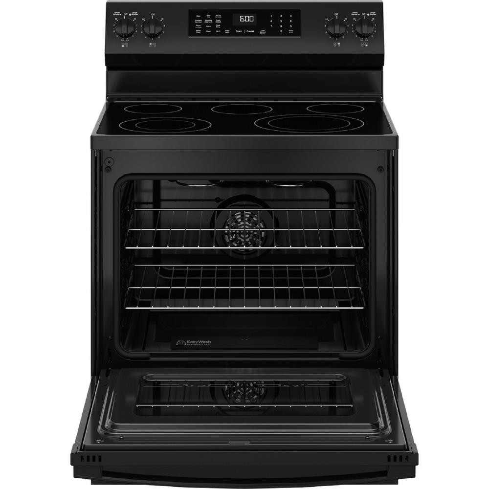 GE Appliances GRF600AVBB 30" Free-Standing Electric Convection Range ...