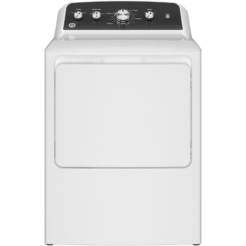 GE Appliances GTD48EASWWB 7.2 cu. ft. Capacity Electric Dryer with Up ...
