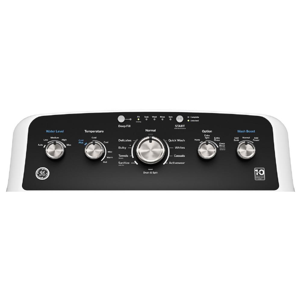 GE Appliances GTW480ASWWB GE® 4.6 cu. ft. Capacity Washer with ...