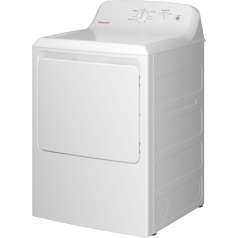 Hotpoint HTX26EASWWW 6.2 cu. ft. Capacity Electric Dryer with up to 120 ...