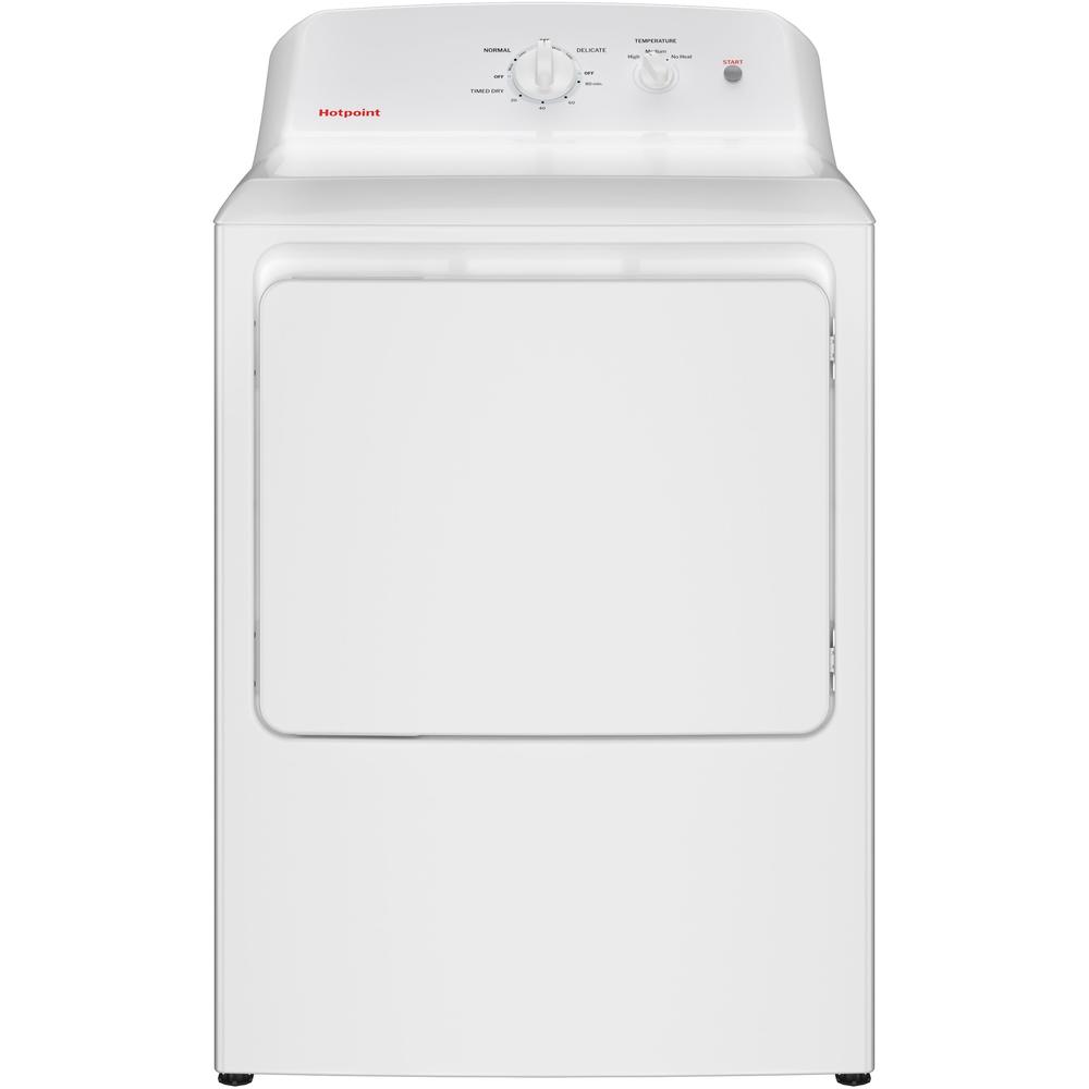 Hotpoint HTX26EASWWW 6.2 cu. ft. Capacity Electric Dryer with up to 120 ...