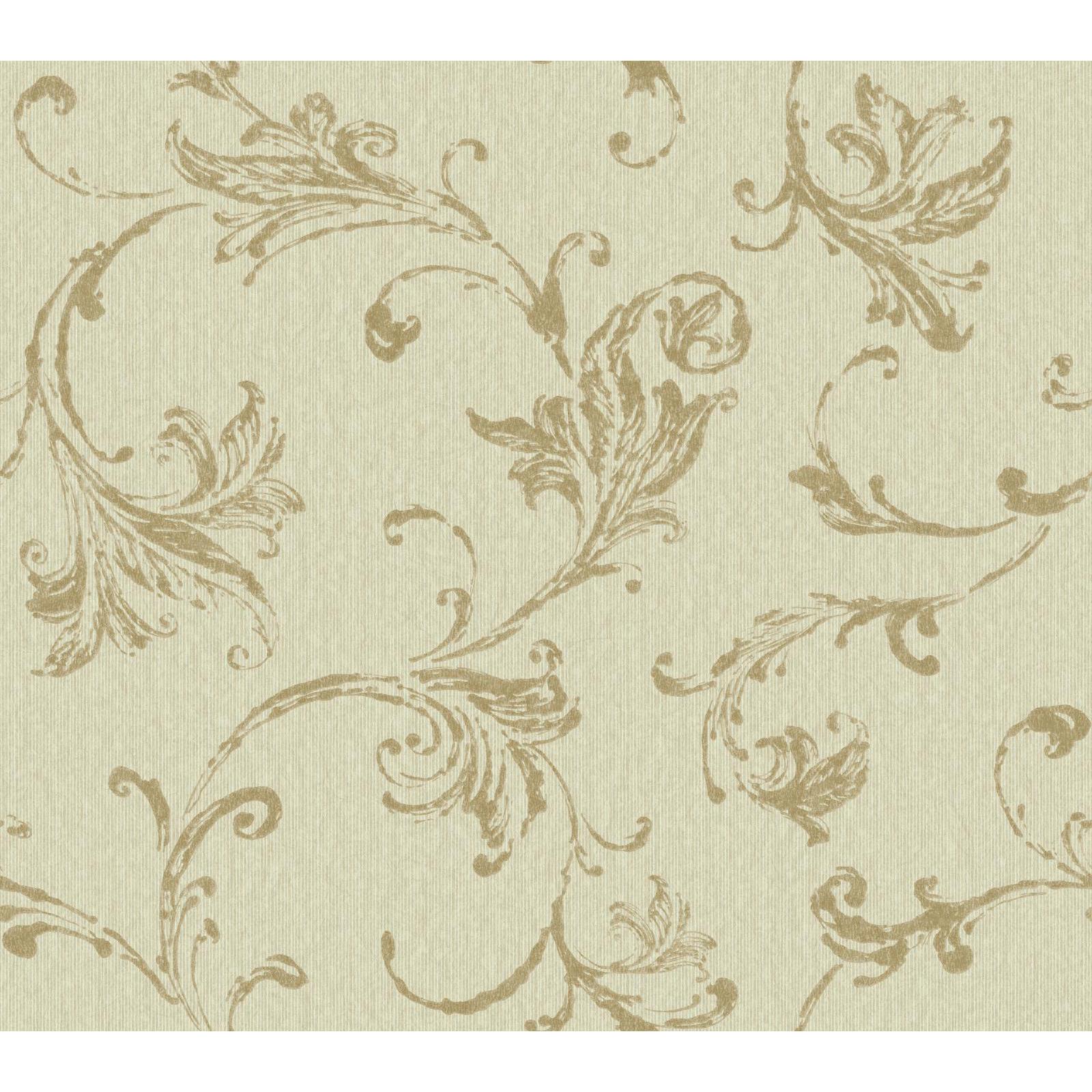 York Wallcoverings Impressions Burlap Textured Scroll Wallpaper