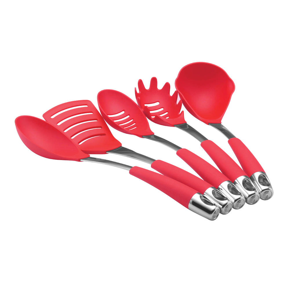 Circulon Tools 5-Piece Nylon Tool Set, Red