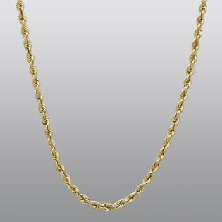 14K Yellow Gold Rope Chain