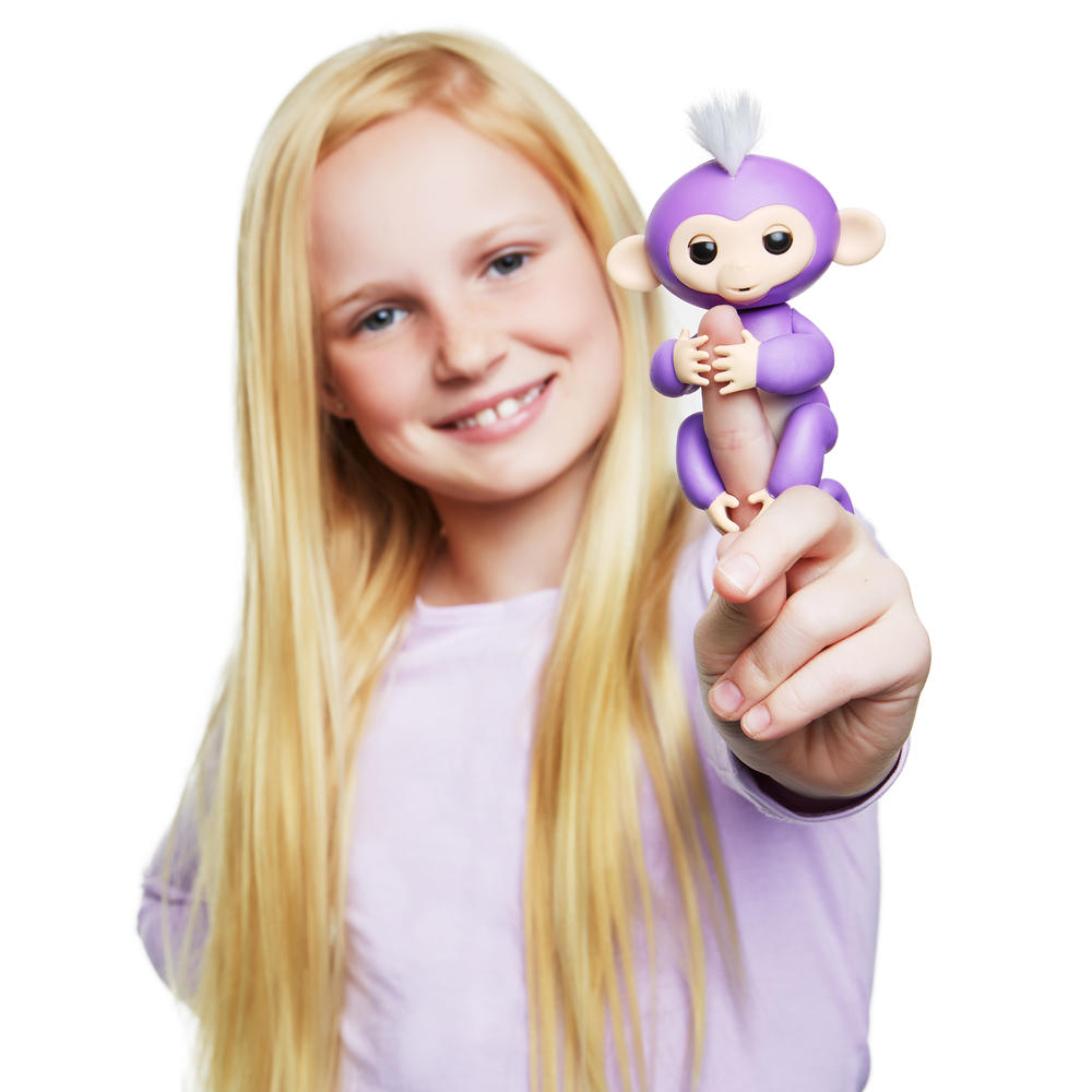 WowWee Fingerlings Monkey - Mia - Purple