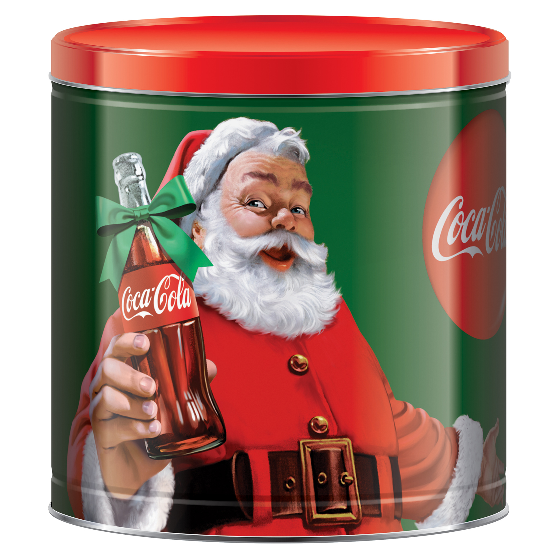 Coca Cola Santa Popcorn Tin, 24 oz