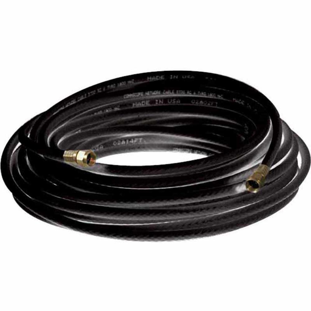 RCA 50-ft Coax RG6 Gold-Plated Cable - Black
