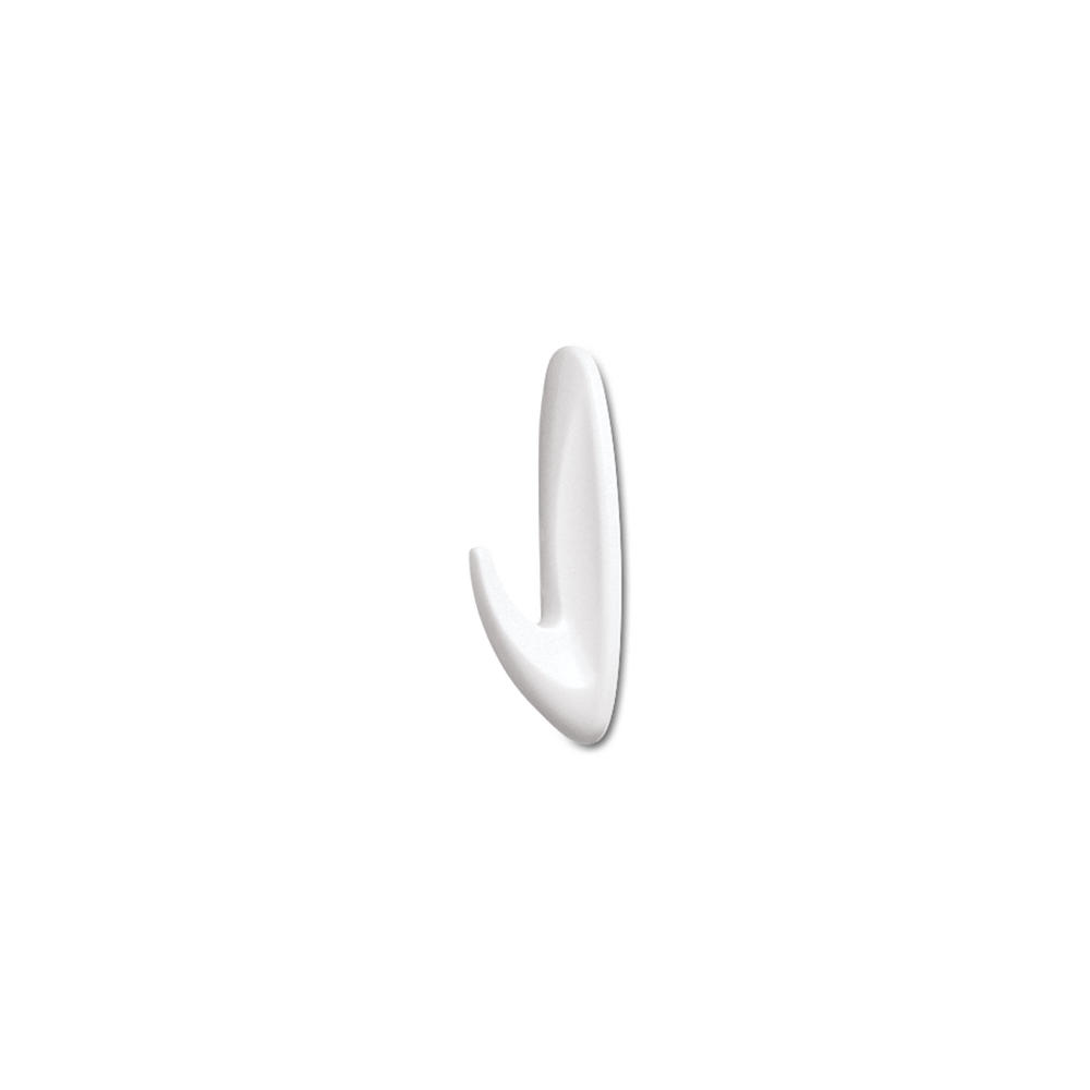 Command ™ Large Designer Hook, White, 1 Hook, 2 Strips/Pack