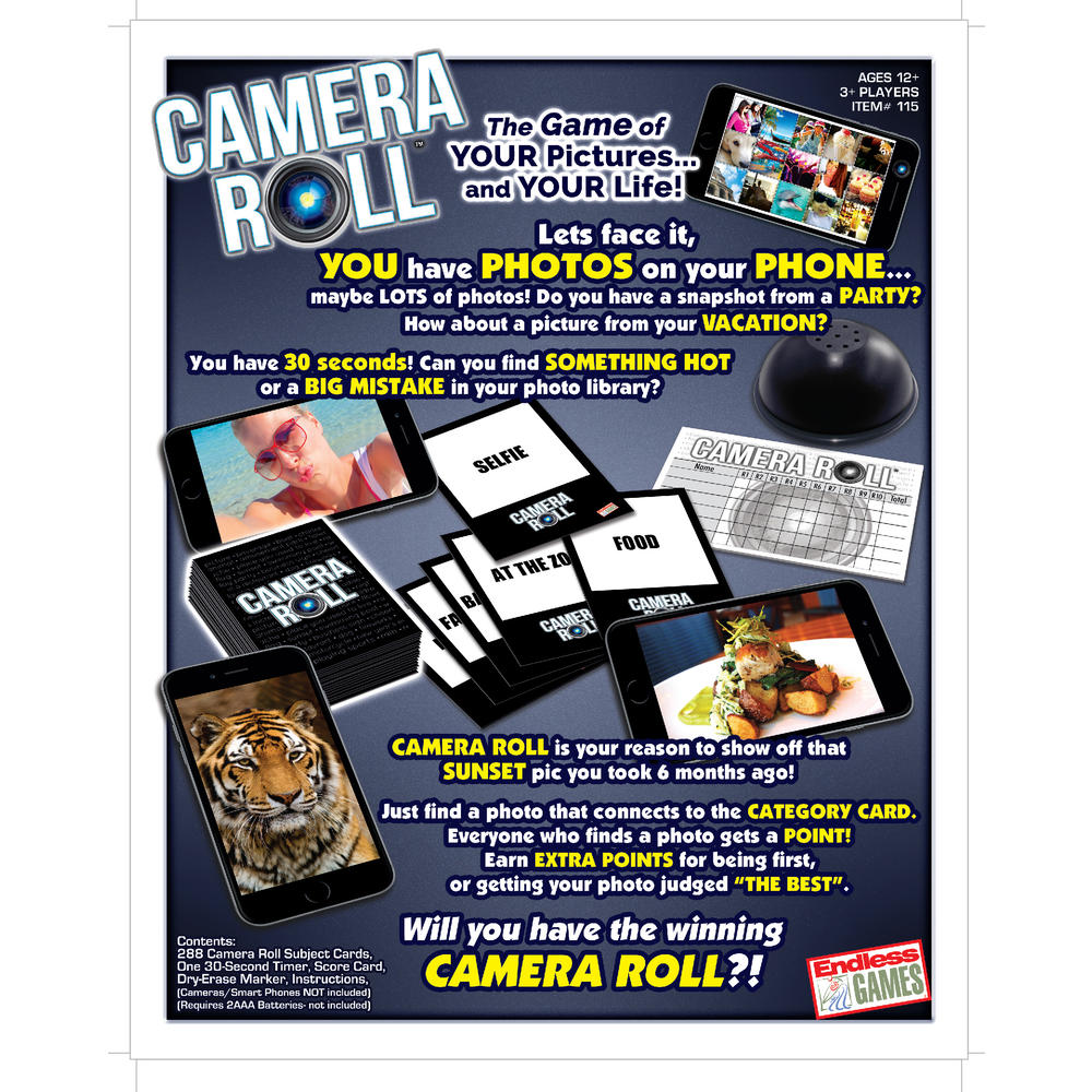 Endless Games Camera Roll Board Game
