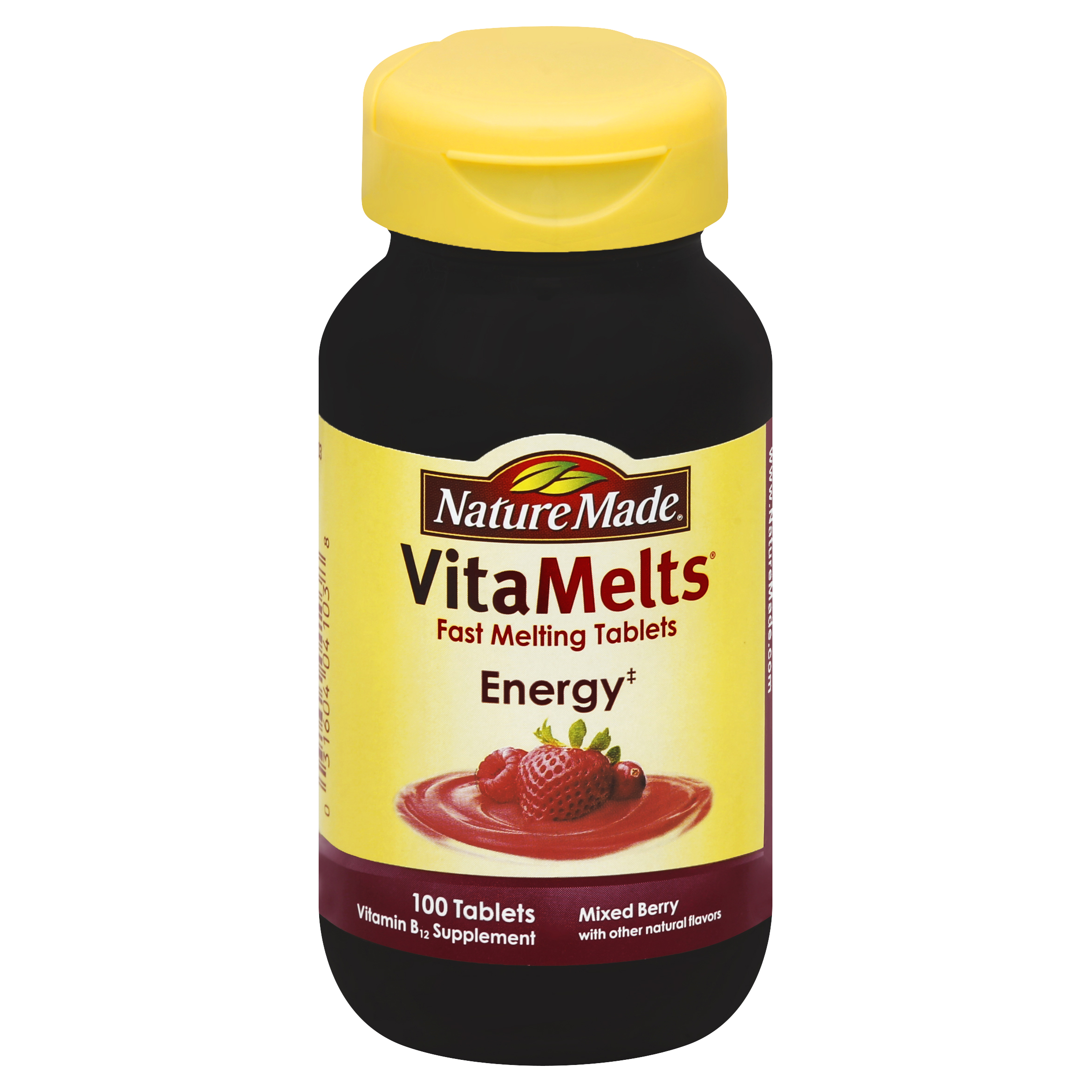 Nature Made VitaMelts Energy, Mixed Berry, 100 Fast Melting Tablets