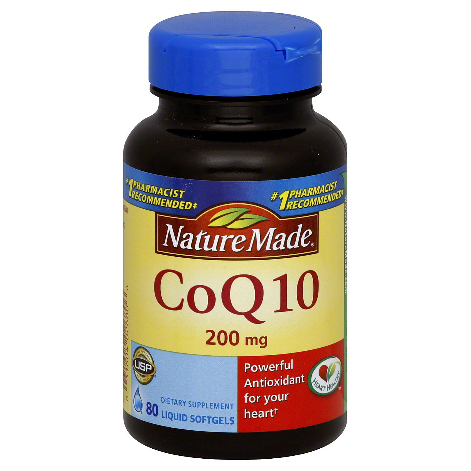 Nature Made CoQ10 200 Mg, Value Size, 80 Softgels