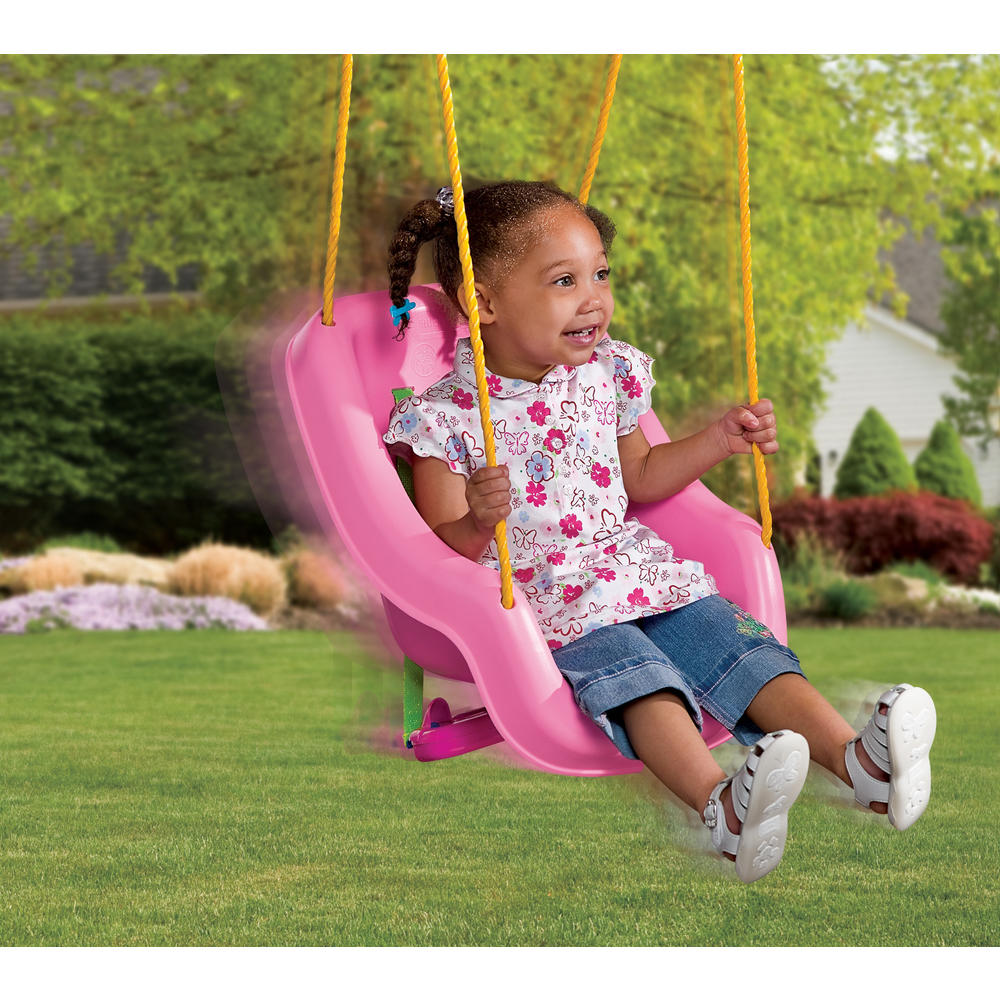 Little Tikes Snug N Secure 2-in-1 Outdoor Baby Swing - Pink