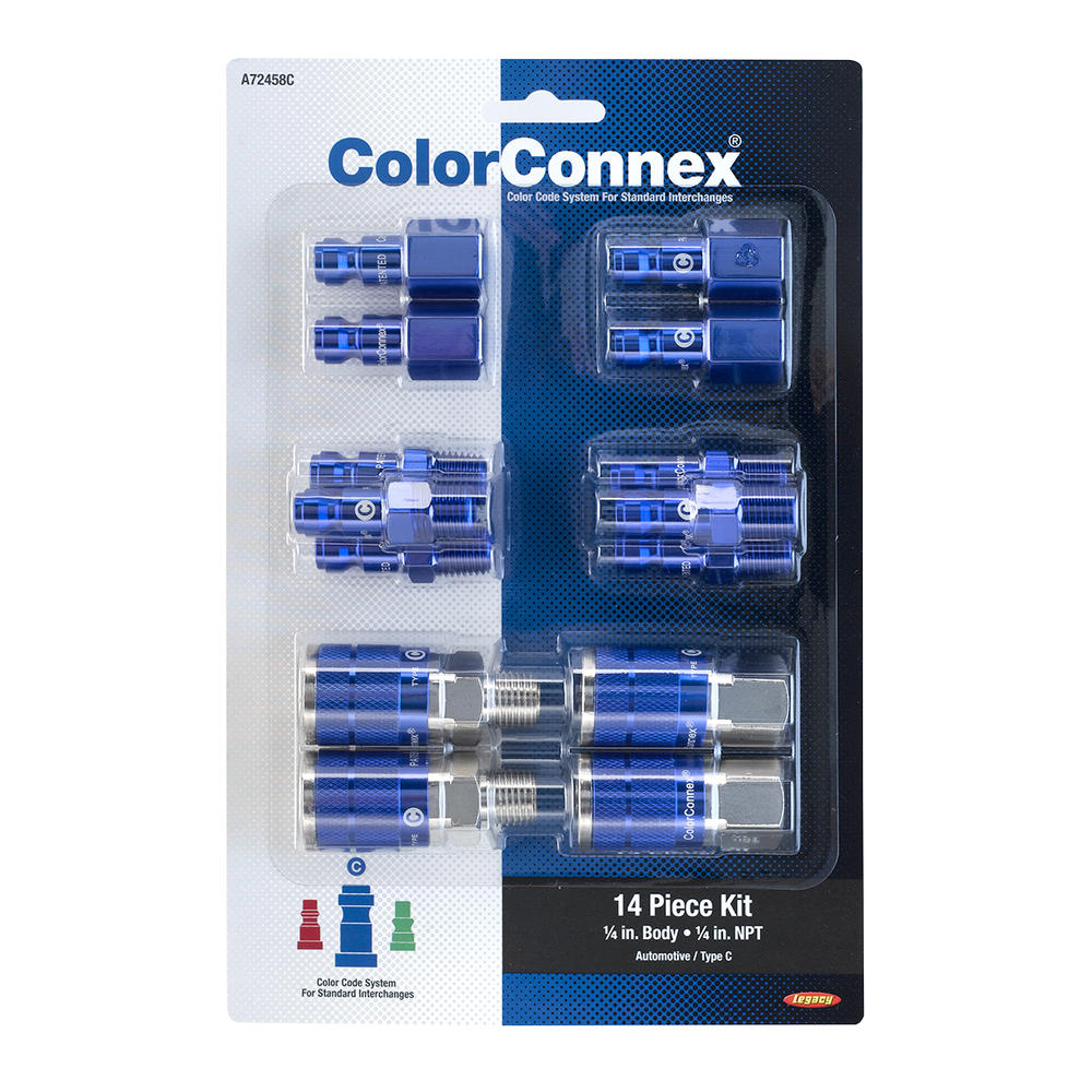 Legacy Manufacturing COLORCONNEX TYPE C 14 PIECE 1 4 IN. BLUE