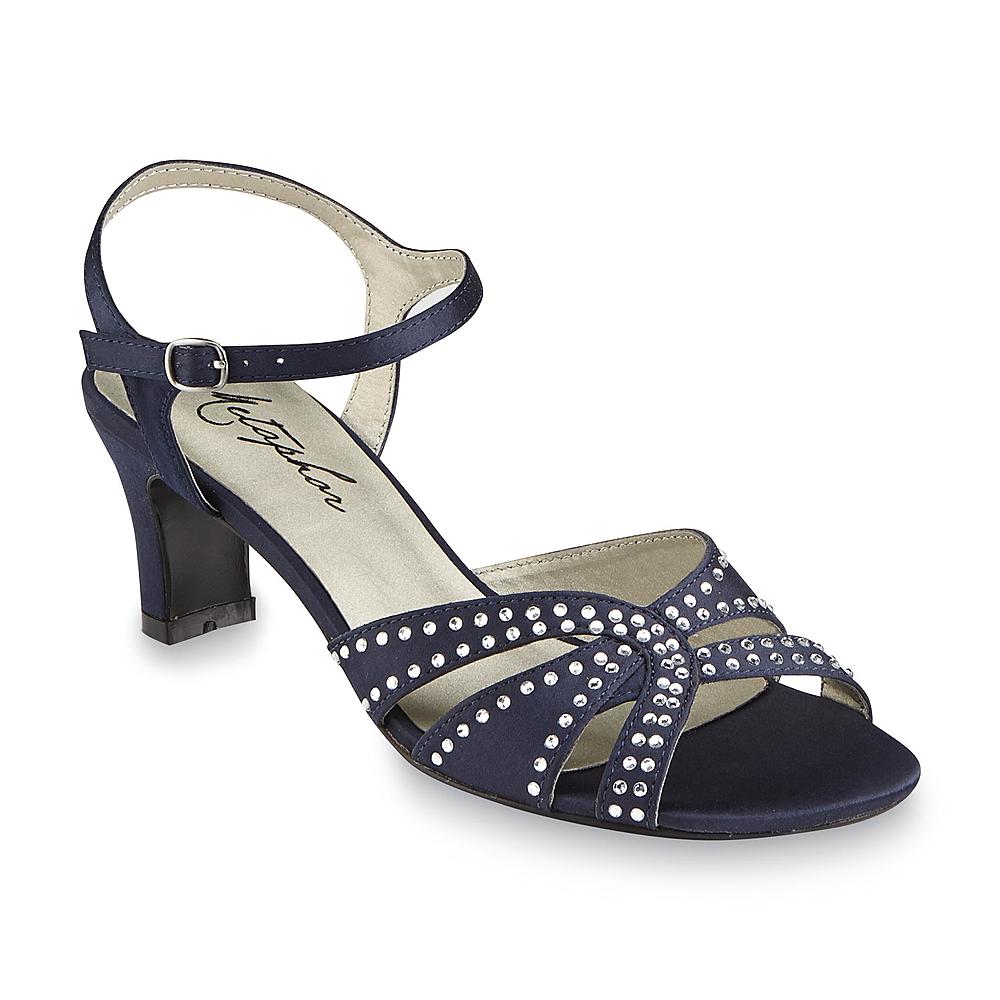 Metaphor Women's Tristan Navy Ankle-Strap Sandal