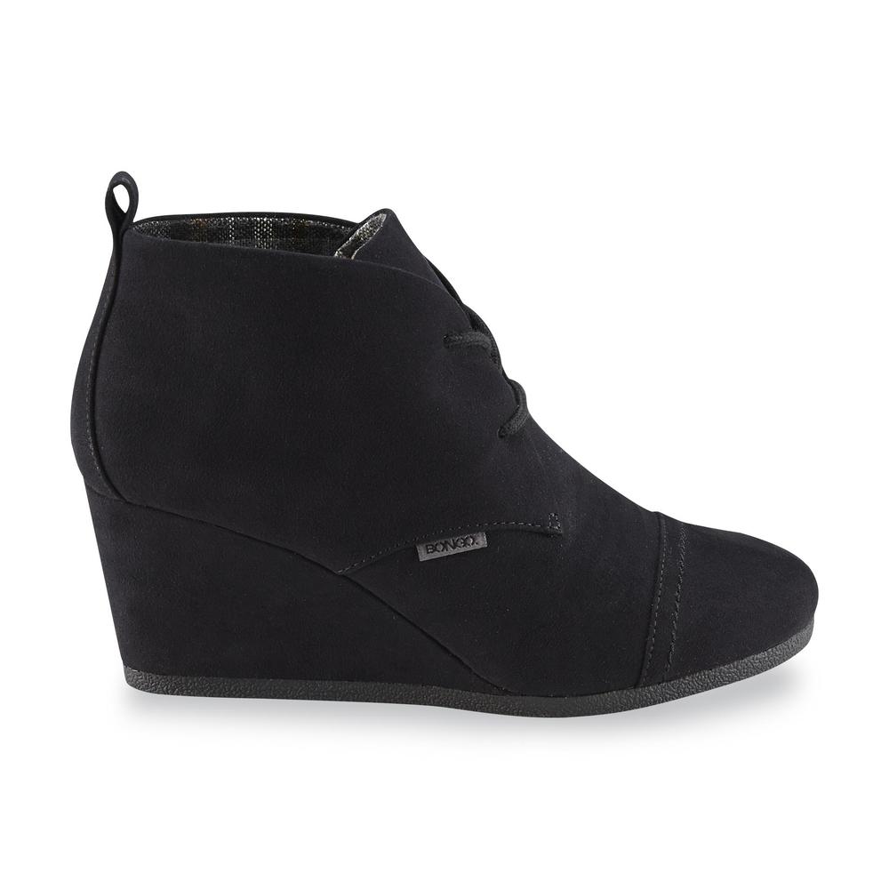 Bongo Women's Maddie Black Wedge Bootie