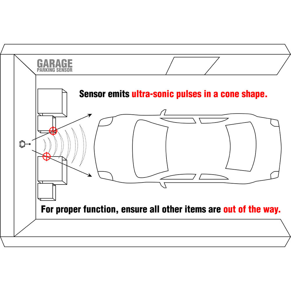 STKR Concepts Adjustable Garage Parking Sensor