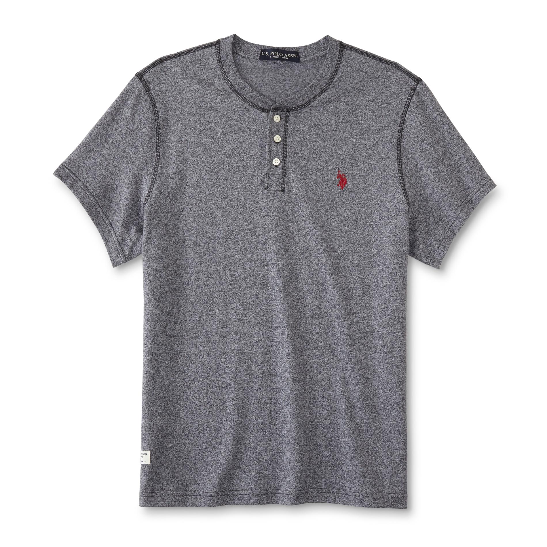 U.S. Polo Assn. Men's Henley Shirt-Marled