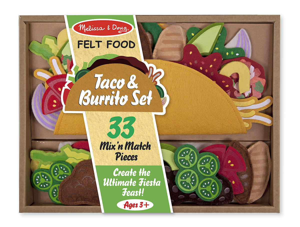 Melissa & Doug Felt Food Taco & Burrito Set