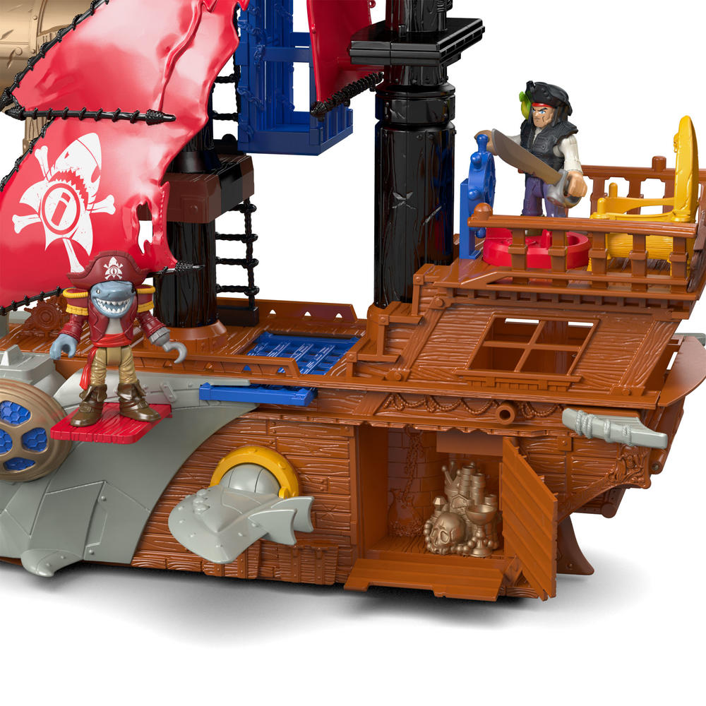 Imaginext Shark Bite Pirate Ship Playset