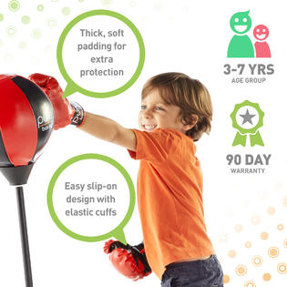 Pure Boxing Youth Kids Boxing Gloves - Red