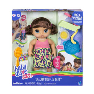 Baby Alive Super Snacks Snackin' Noodles Baby Doll - Brunette