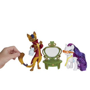 My Little Pony : The Movie Rarity & Capper Dapperpaws Styling Friends Set