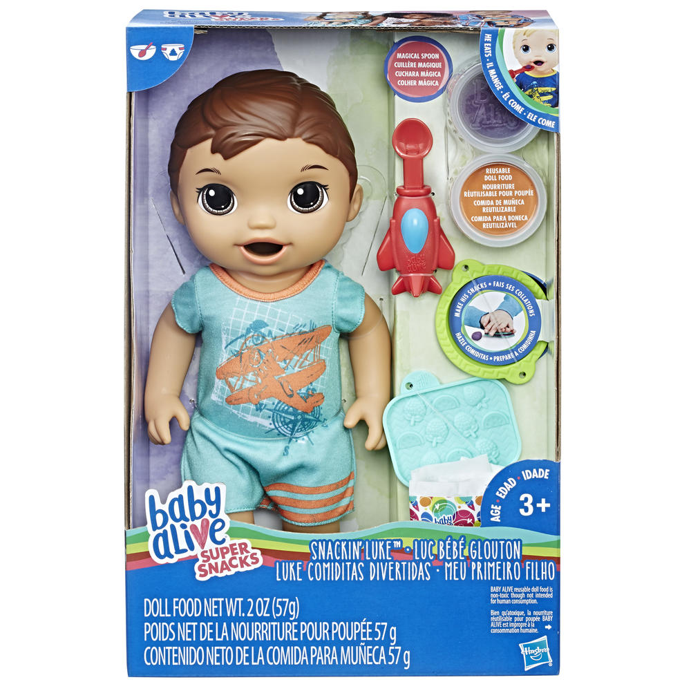 Baby Alive Super Snacks Snackin' Luke - Brunette