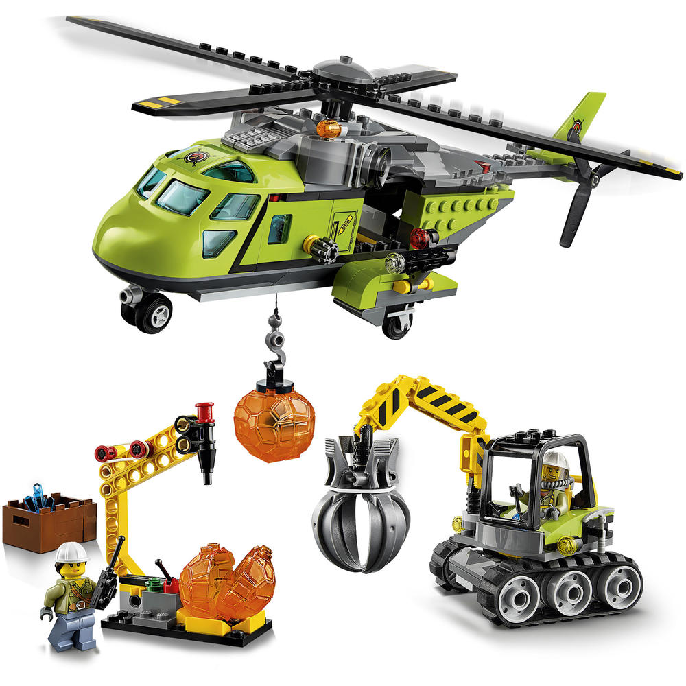 LEGO City Volcano Supply Helicopter #60123