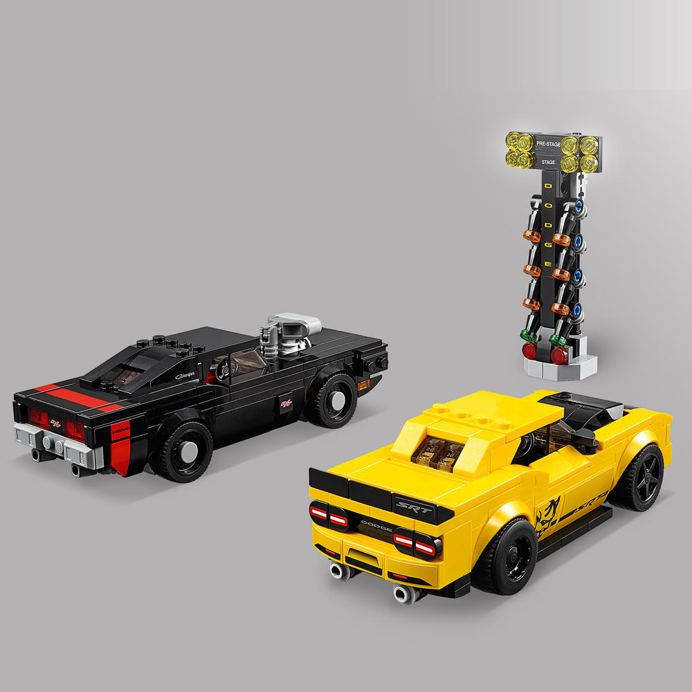 LEGO Dodge Challenger SRT Demon and 1970 Dodge Charger R/T