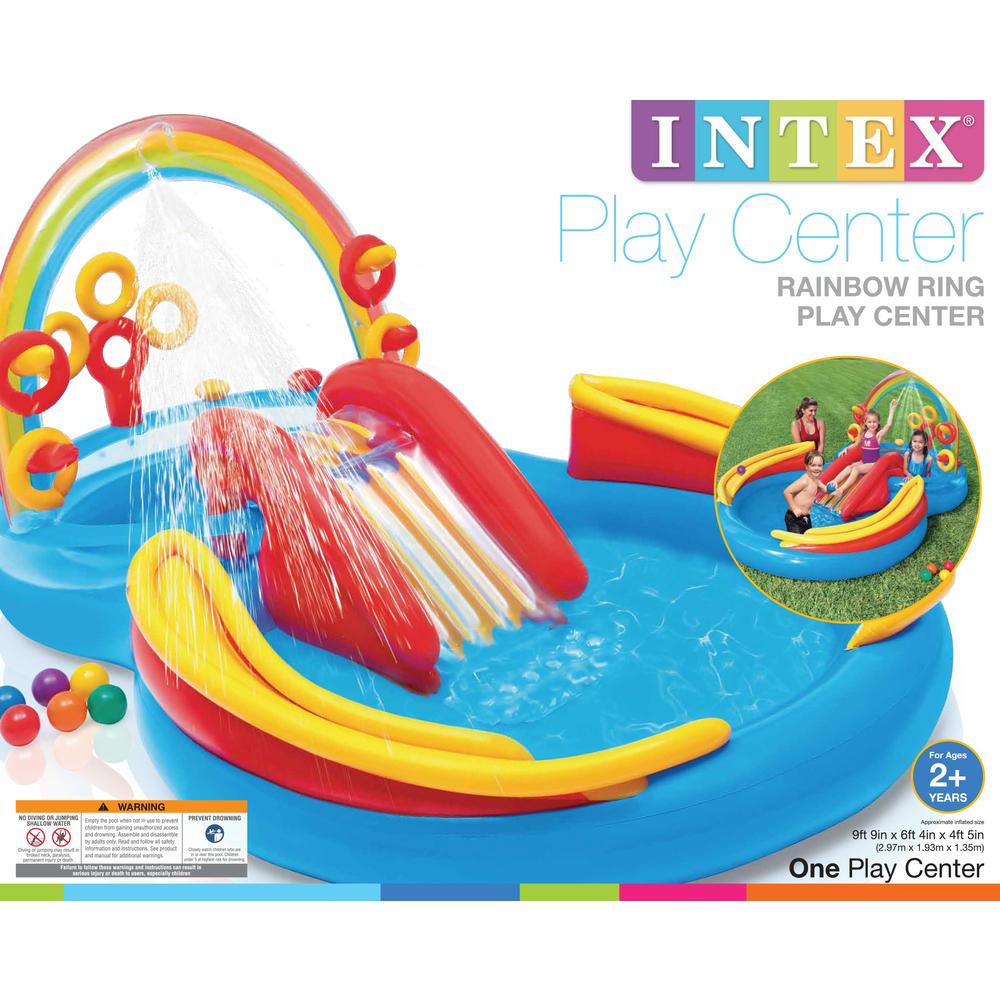 Intex Rainbow Ring Inflatable Water Play Center