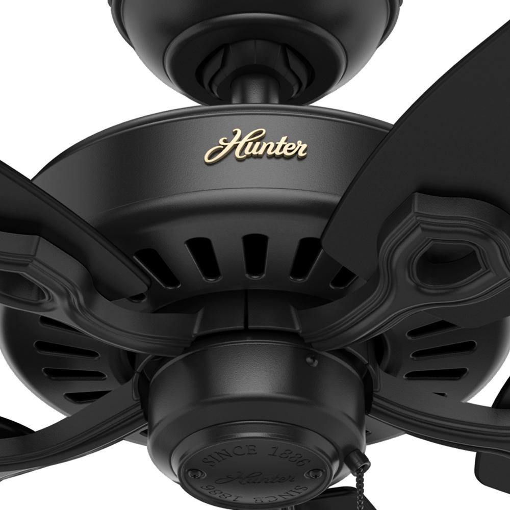 Hunter 53243 52" Builder Elite Matte Black Ceiling Fan