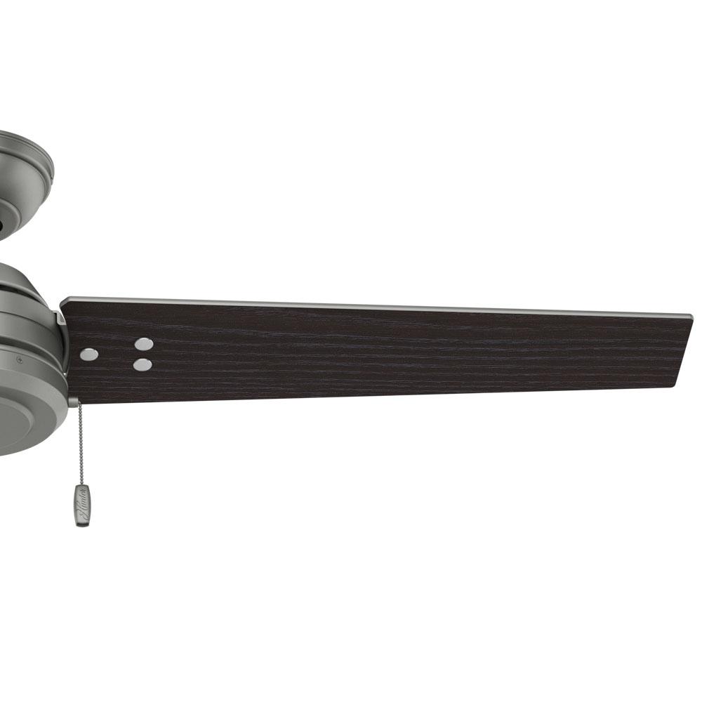 Hunter 59262 52" Cassius Matte Silver Ceiling Fan