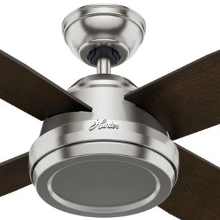 Hunter 59249 52" Dempsey Brushed Nickel Ceiling Fan with Remote Control