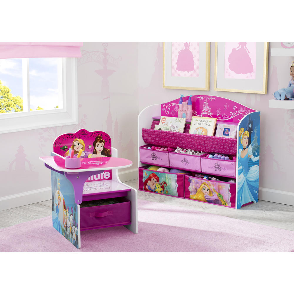 Delta Children Disney Princess Chair Desk with Storage Bin