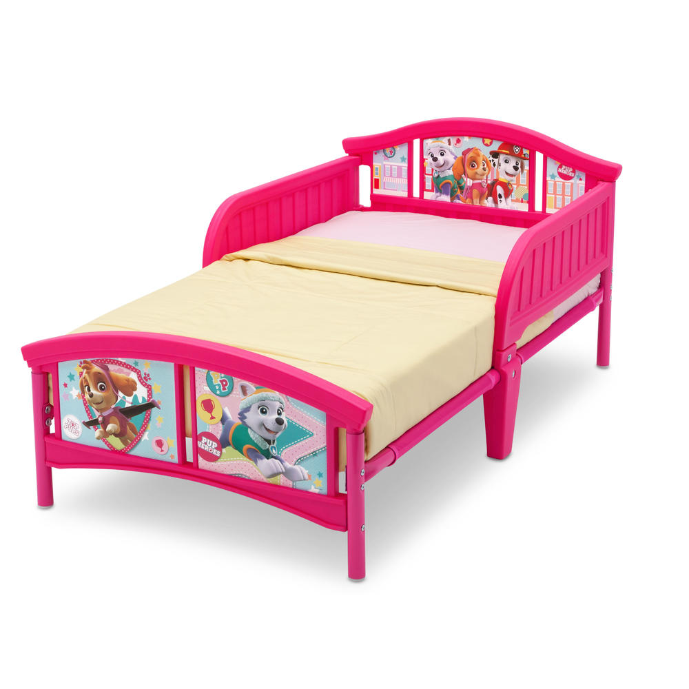 Paw Patrol Nick Jr. - Skye & Everest - Plastic Toddler Bed