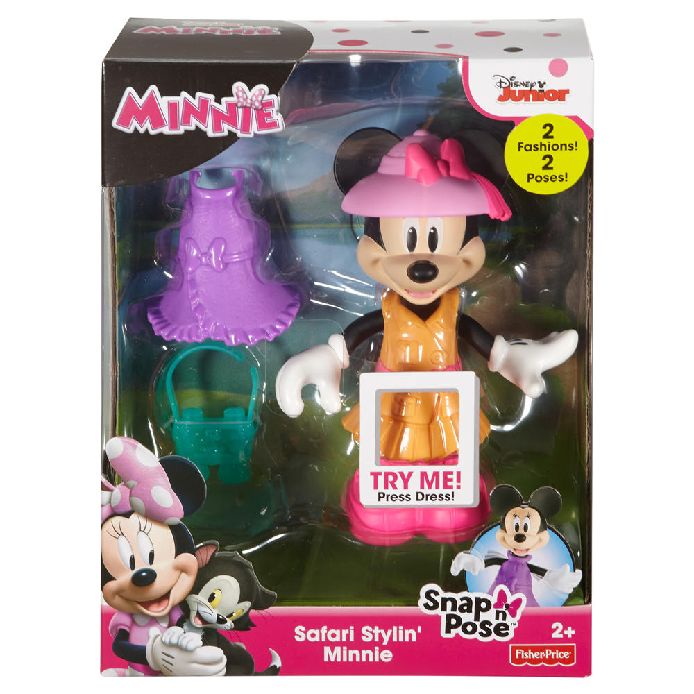 Disney Snap n' Pose Safari Stylin' Minnie Doll