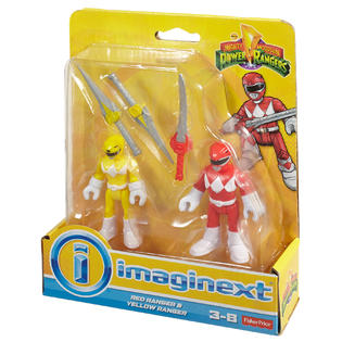 Imaginext Power Rangers Villain Pack - Figure Pack Red Ranger & Yellow ...