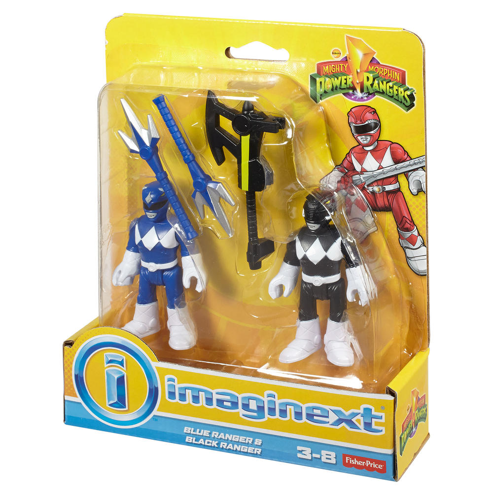 Imaginext Power Rangers Villain Pack - Figure Pack Blue Ranger & Black ...