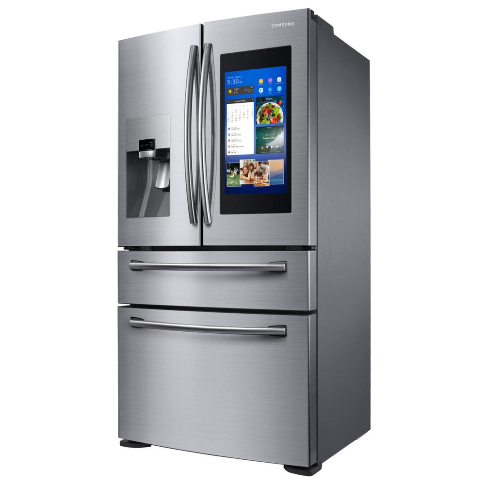 Samsung RF22NPEDBSR/AA 22 cu. ft. Four-Door French Door Refrigerator w ...