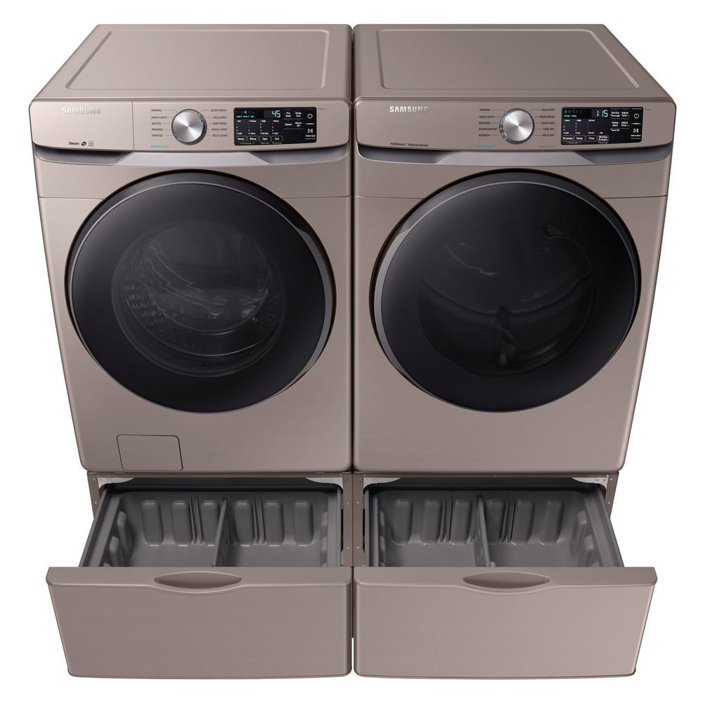 Samsung DVG45R6100C/A3 7.5 cu. ft. Front-Load Gas Dryer with Steam ...