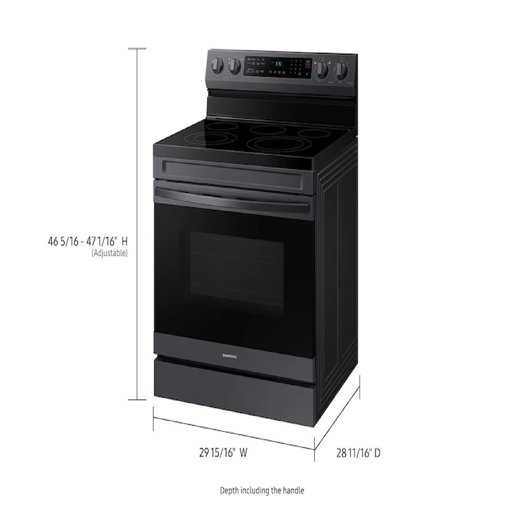 Samsung NE63A6511SG/AA 6.3 cu. ft. Smart Freestanding Electric Range ...