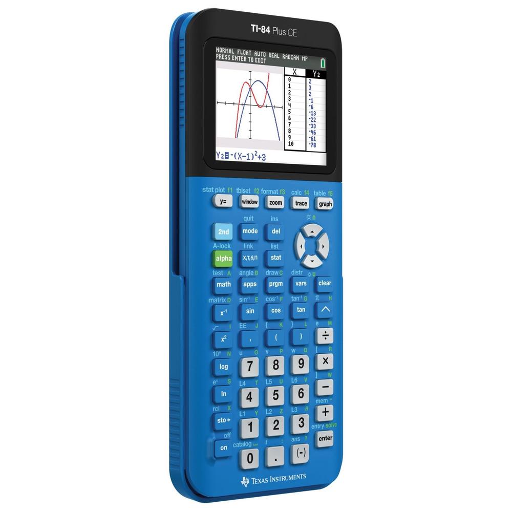 TI-84 Plus CE Graphing Calculator - Blue Lightning